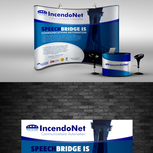 Design an eye-catching new tradeshow booth backdrop for IncendoNet ...