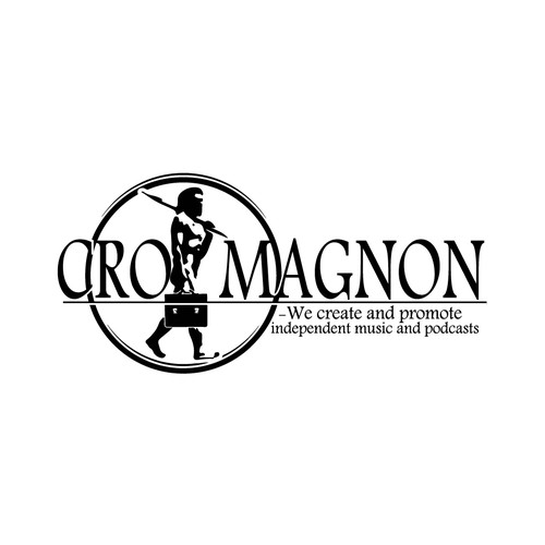Create a Cro-Magnon themed logo for an independent music label | Logo ...