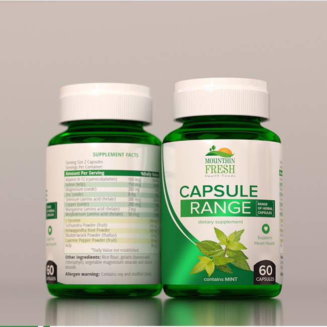 Capsule Bottle Label Design | Product label contest