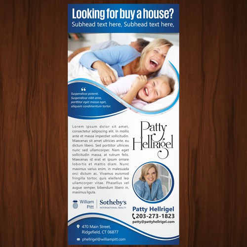 Create a 2/3 4/c AD for Realtor for magazine publication | Postcard ...