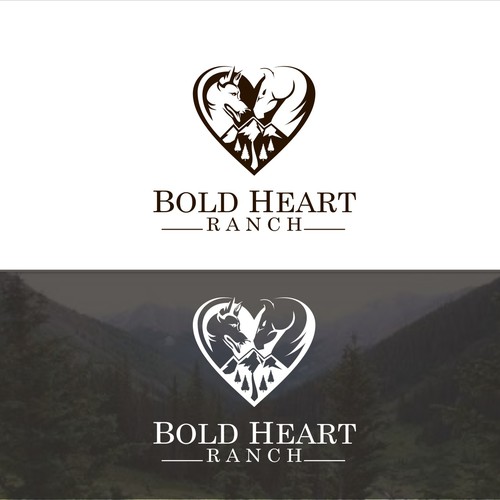 Bold Heart Ranch - Bring Kickass and loving into this logo | Logo ...
