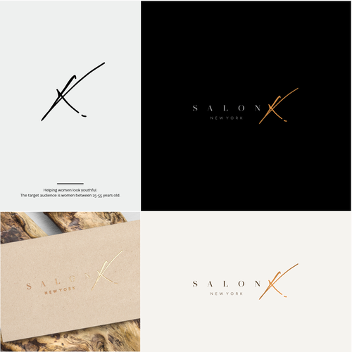 Designs | Design a logo for a luxurious hair Salon in NY | Logo design ...
