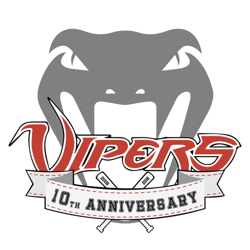 Vipers Baseball Club - 10th anniversary | Logo design contest