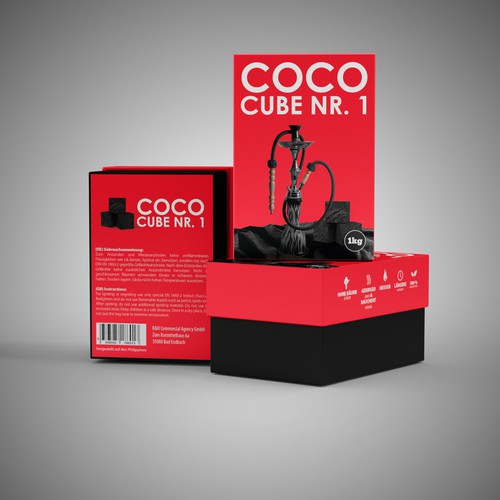 Design a box for Shisha charcoal cubes | Product packaging contest