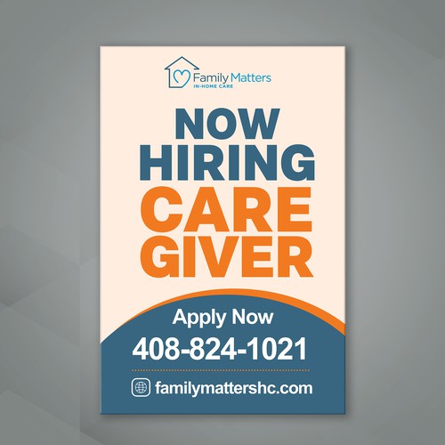 Designs | Design signage to attract caregiver agency applicants ...
