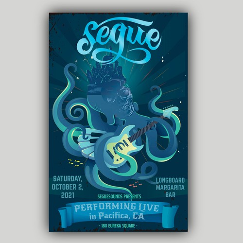 Designs | Segue - Live at Longboard | Postcard, flyer or print contest