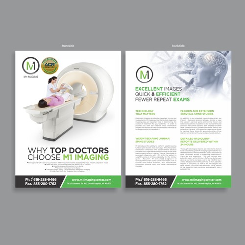 Create a flyer for a cutting edge diagnostic imaging center | Postcard ...