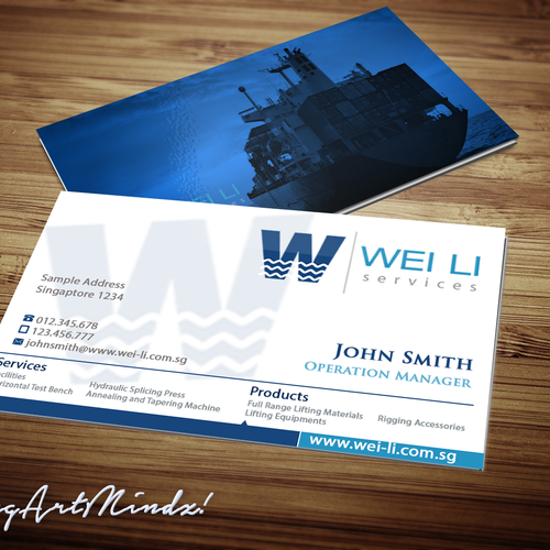 Businesscard design for an industrial equipment supplier | Business ...