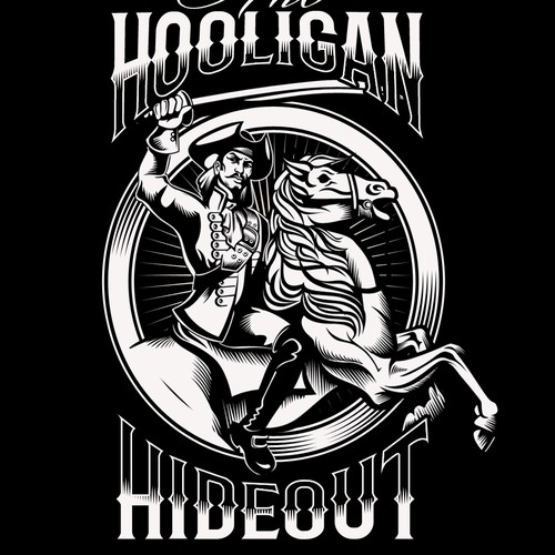 Design an illistration for speakeasy - Hooligan Hideout | T-shirt contest
