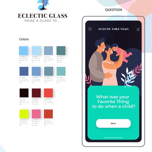 Designs | Fun Table Topics App | App design contest