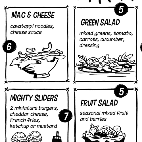 Fun Kids Menu for Marriott Marquis Houston | Menu contest