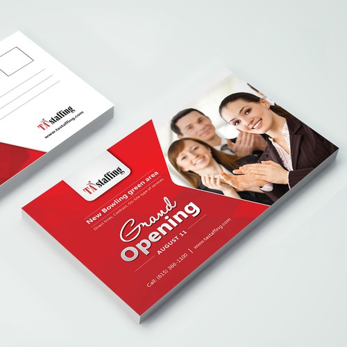 Design a layout for Full Color, 2 sided postcard for Grand Opening ...