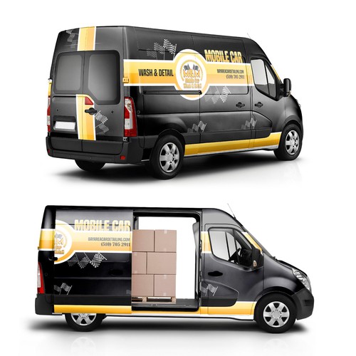 Partial Van Wrap Design for Mobile Detailing Company | Car, truck or ...