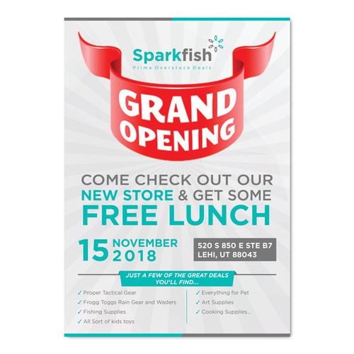 Liquidation Store Grand Opening Flyer | Postcard, flyer or print contest