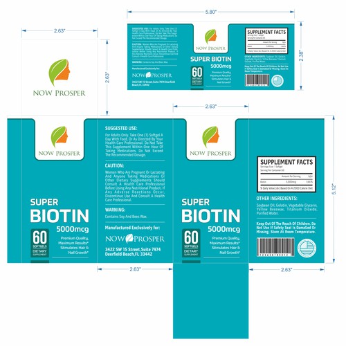 High Quality Biotin package design | Product packaging contest