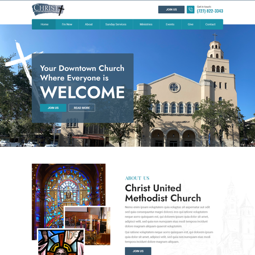Designs | Redesign of Church Website | Web page design contest