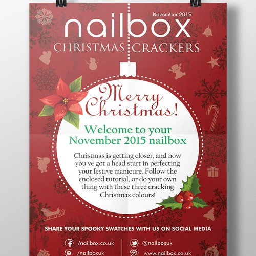 Create an A6 flyer for a monthly subscription box in the beauty niche ...