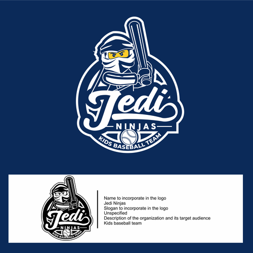 Designs | Jedi Ninjas BASEBALL Team | Logo design contest