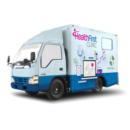 Design wrap-around for mobile clinic van for HealthFirst and ActiveOne ...