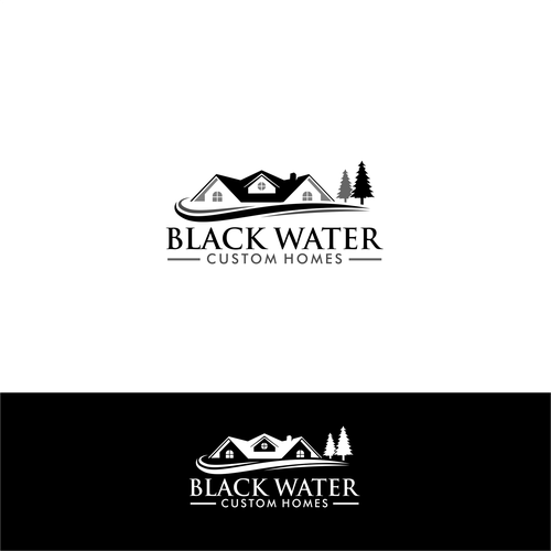 Create a simple, powerful sketch for Blackwater Custom Homes | Logo ...