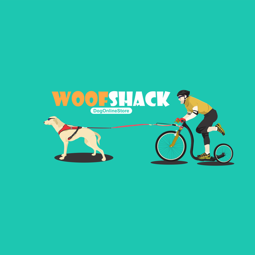 Design a thrilling illustration for dog pulling activities - Let the ...