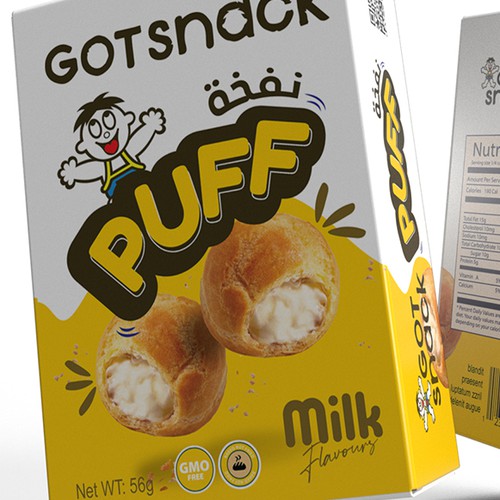 Designs | GOT SNACK -PUFF- Milk flavor | Product packaging contest