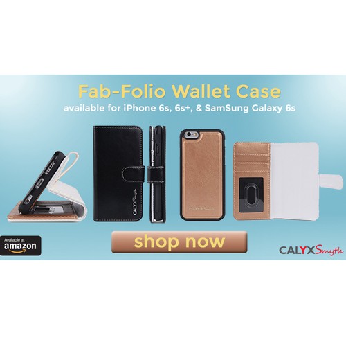 Create a Facebook ad for cell phone wallet case sold on Amazon | Banner ...