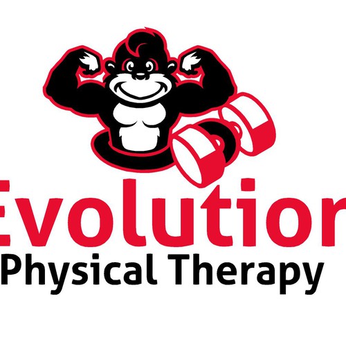 Make me a monkey to represent evolution physical therapy and fitness ...