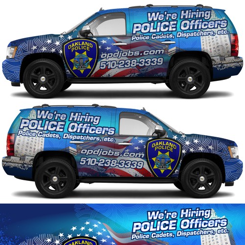Designs | Recruiting Vehicle Wrap for City of Oakland PD | Car, truck ...