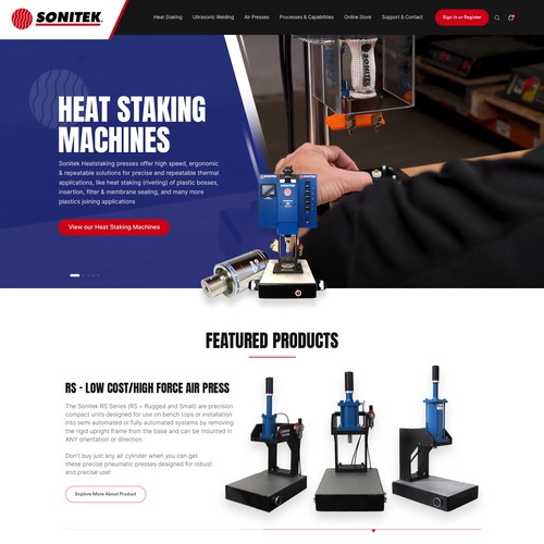 Designs | Industrial Automation Machine Maker Home Page Redesign | Web ...