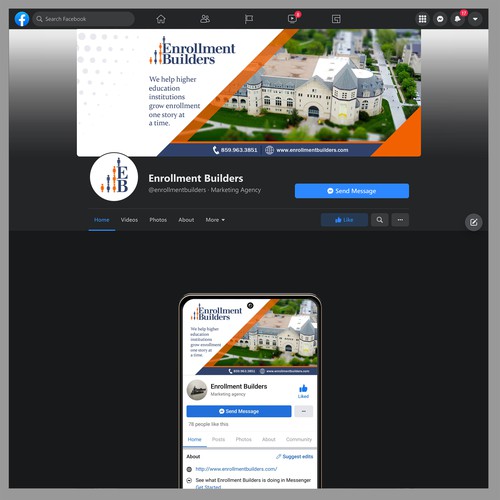 Designs | New Facebook page design to attract College and University ...