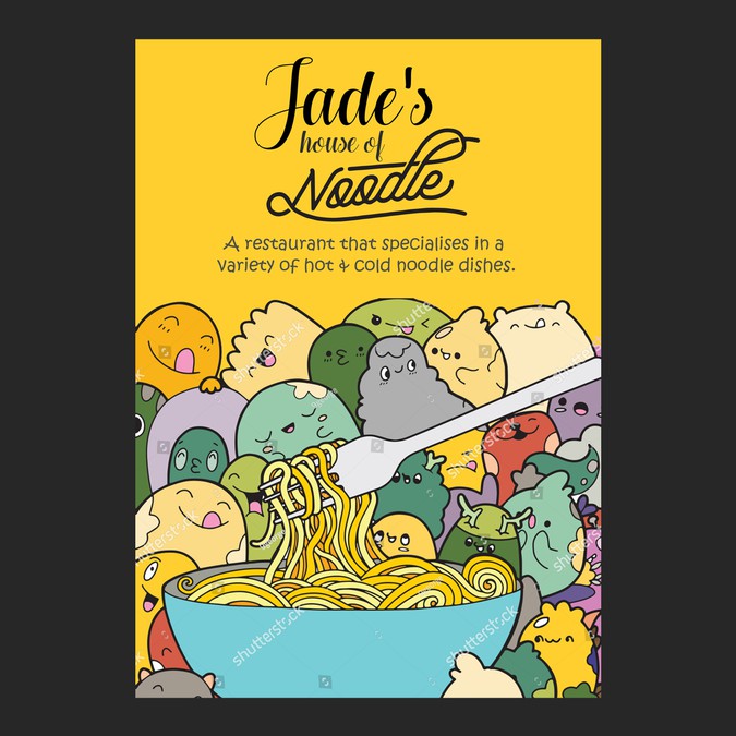 Design a fun & creative poster for a Noodle restaurant | Poster contest