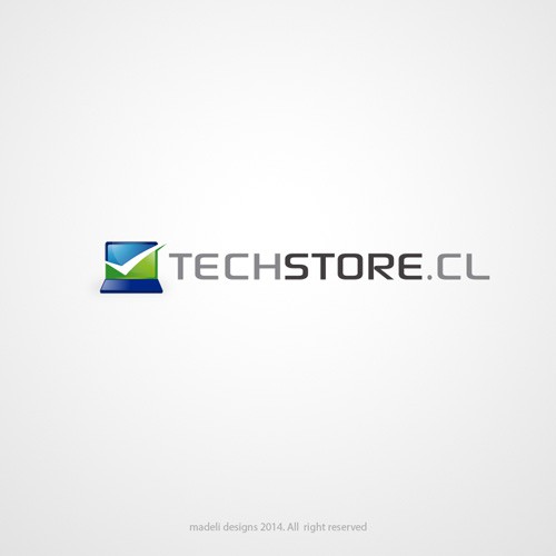 simple and beautiful logo for online store that sells computers ...