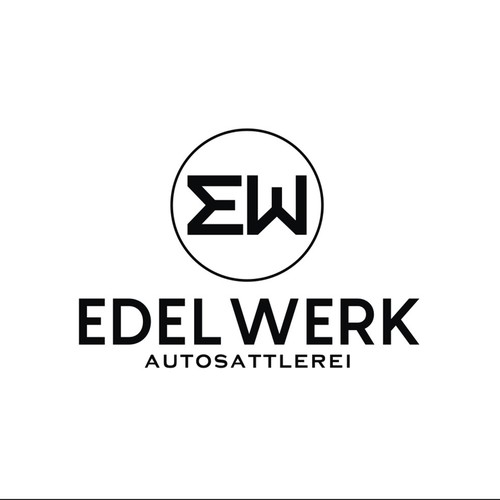 Create a remarkable a logo for Edelwerk, interior car upholstery ...