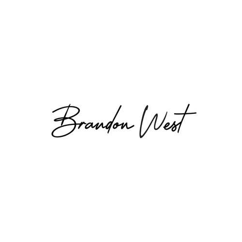 Designs | "Brandon West" in signature cursive as a logo | Logo design ...