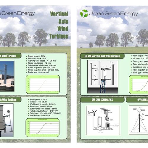 Product Brochure for Wind Energy Company | Print or packaging design ...
