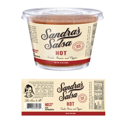 Designs | We need updated, strong, catching, labels; FRESH Sandra's ...
