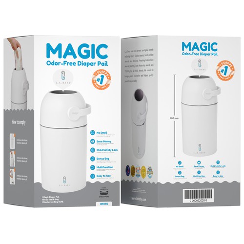 Designs | Create an Attractive & Functional Diaper Pail Packaging ...