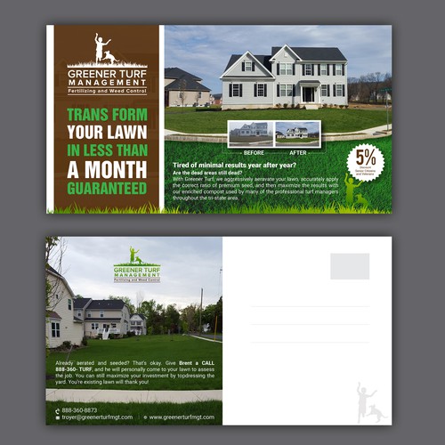 postcard for lawn care company | Postcard, flyer or print contest