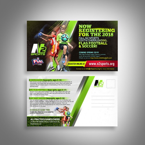 Design our Fall Youth Sports Postcards | Postcard, flyer or print contest