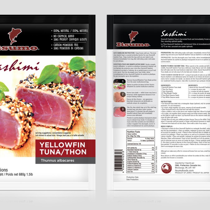 Create luxurious package for best quality Tuna from Japan | Product ...