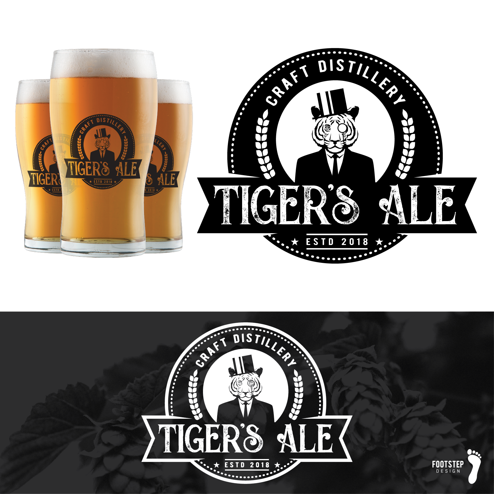 Beer Glass Logos - Free Beer Glass Logo Ideas, Design & Templates
