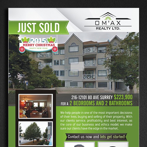 Designs | Create a Just Sold Flyer that will bring us lots of new ...