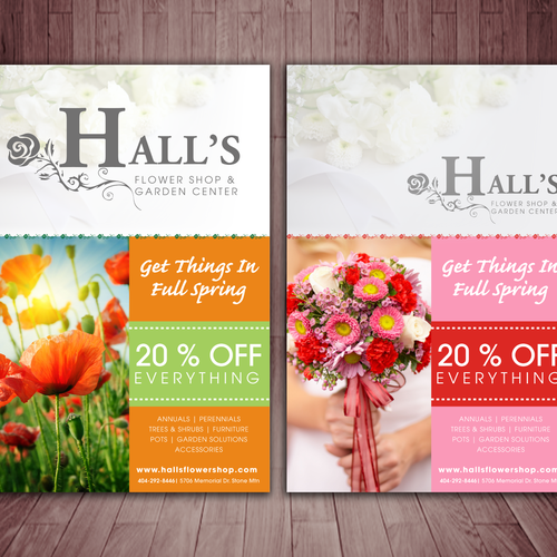 Designs | Create an eyecatching reusable template for a flower shop ...