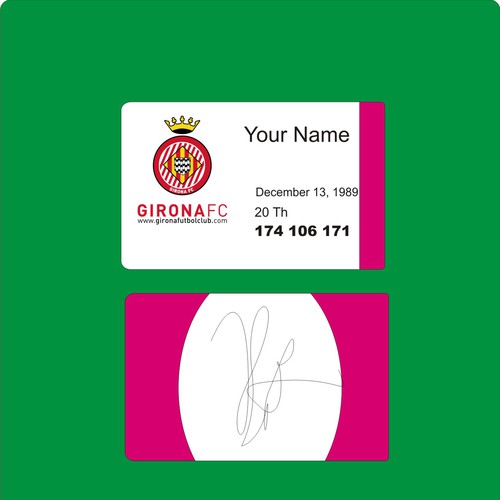 MEMBER CARD FOR SPANISH FOOTBALL CLUB | Stationery contest