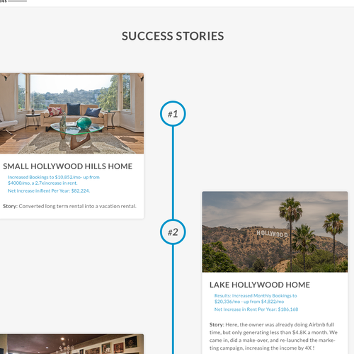 Success Stories page design | Landing page design contest