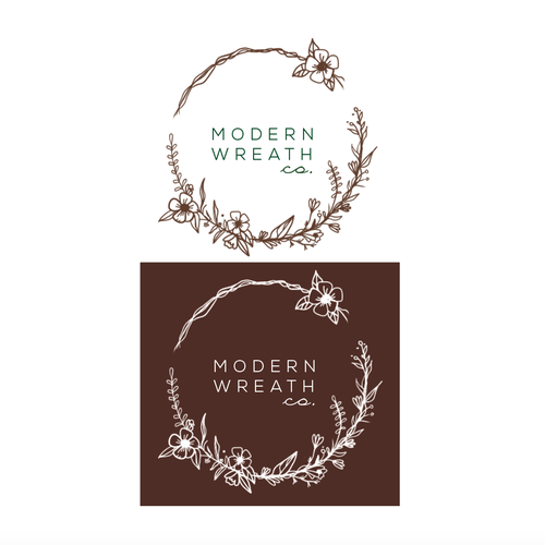 Designs | Design a modern and feminine logo for handmade wreaths ...