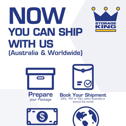 Poster for a New Service for a Large Warehouse & Logistics Business ...