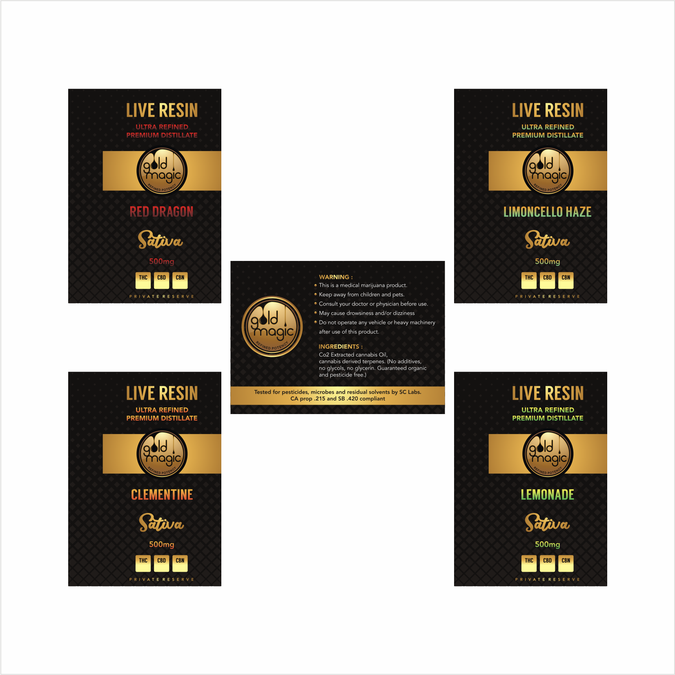 Gold magic clamshell card design | Product packaging contest