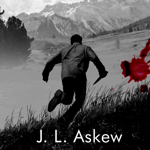 Designs | Black & white book cover of fleeing man in far north Alaska ...